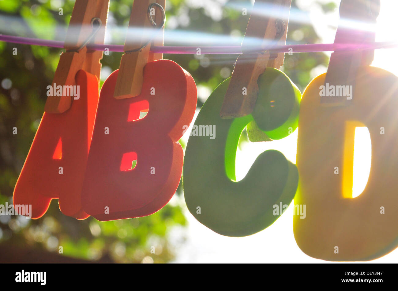 Abcd letters hi-res stock photography and images - Alamy