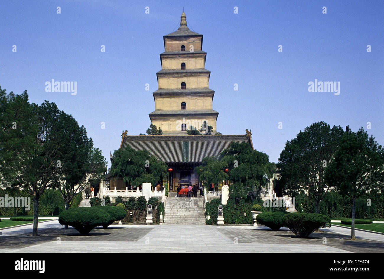 Big wild goose pagoda artwork hi-res stock photography and images - Alamy