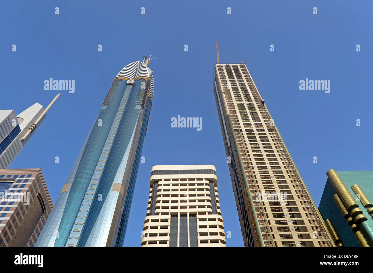 Skyscrapers near sheikh zayed road hi-res stock photography and images ...