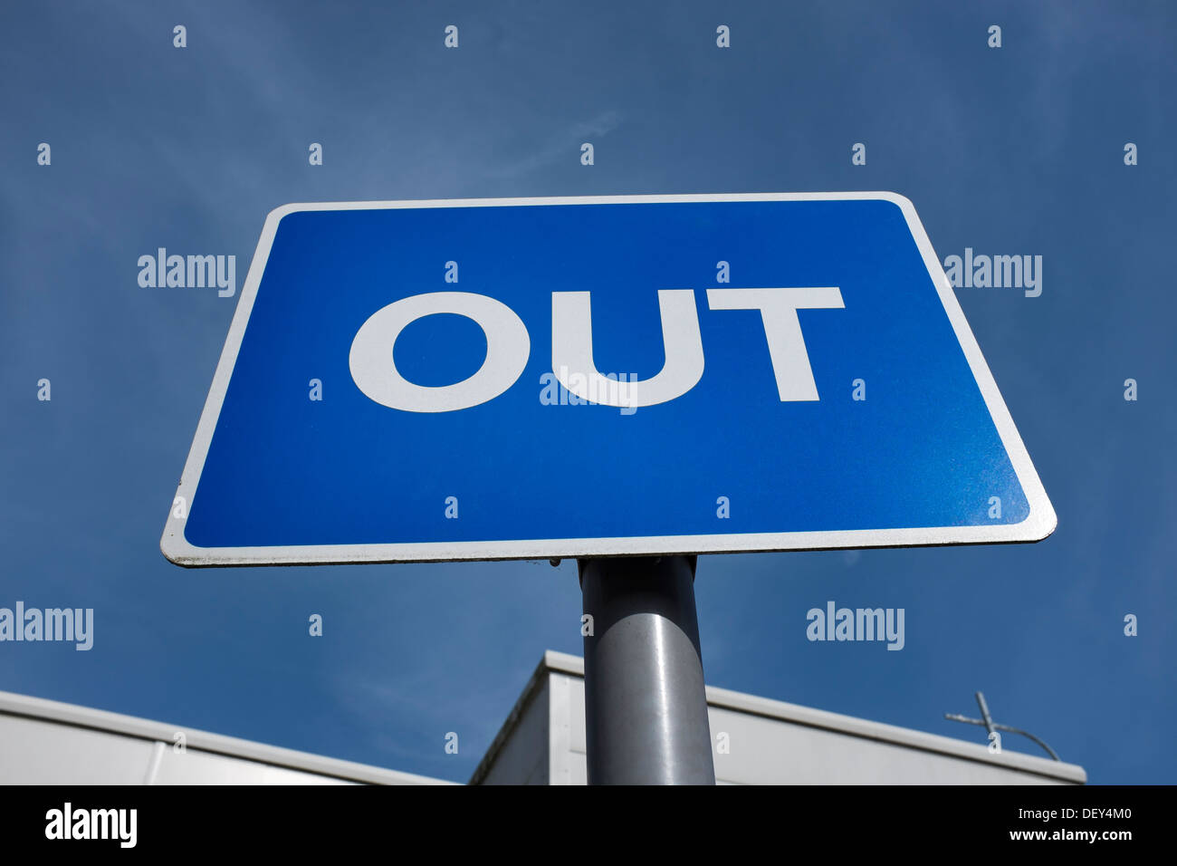 British exit sign hi-res stock photography and images - Alamy