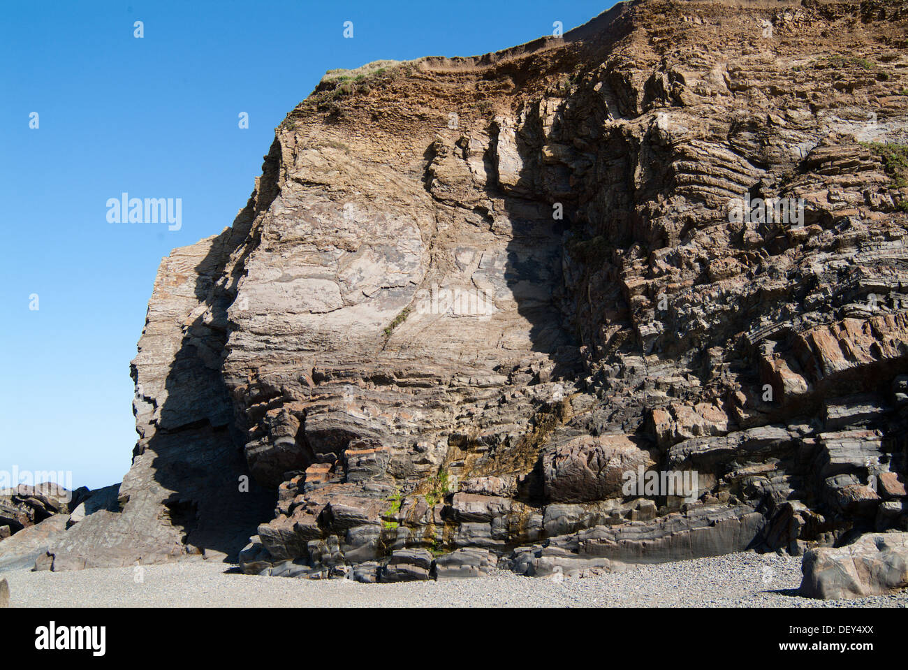Rock Structures Devon Stock Photo - Alamy