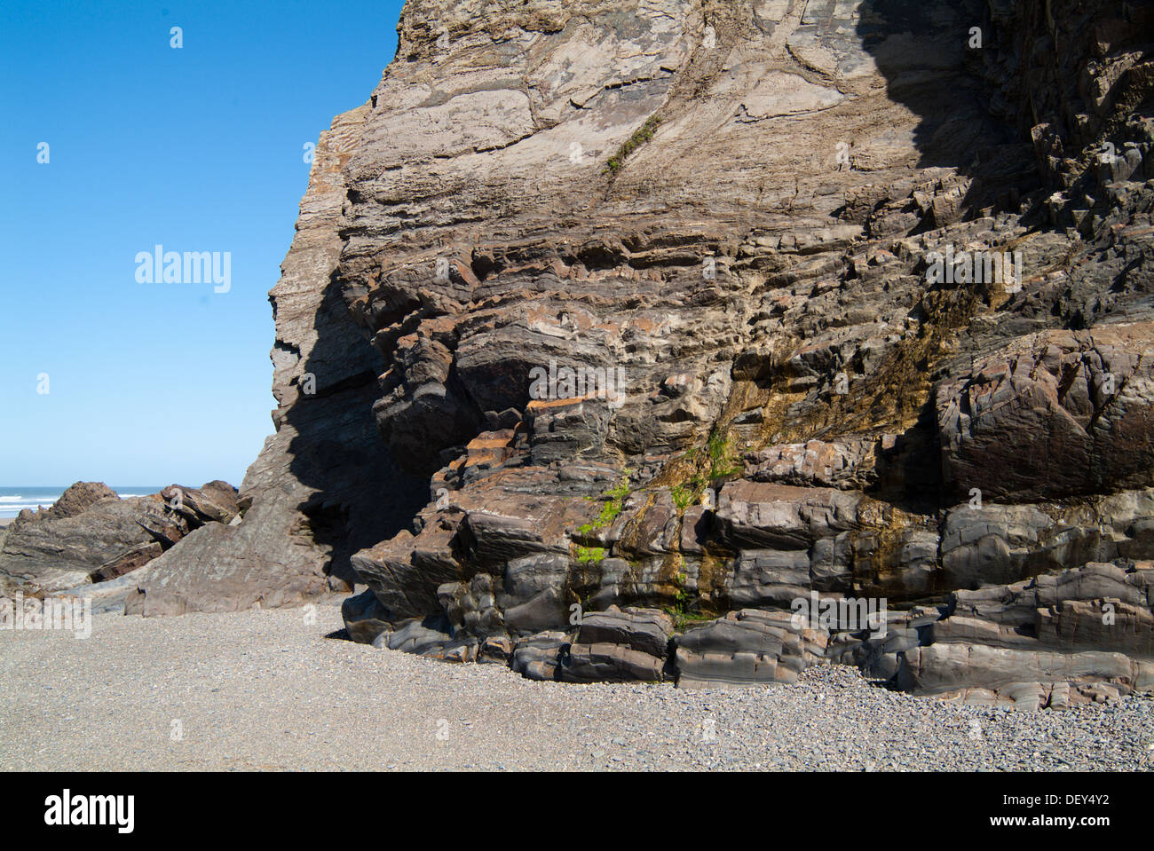 Rock Structures Devon Stock Photo - Alamy