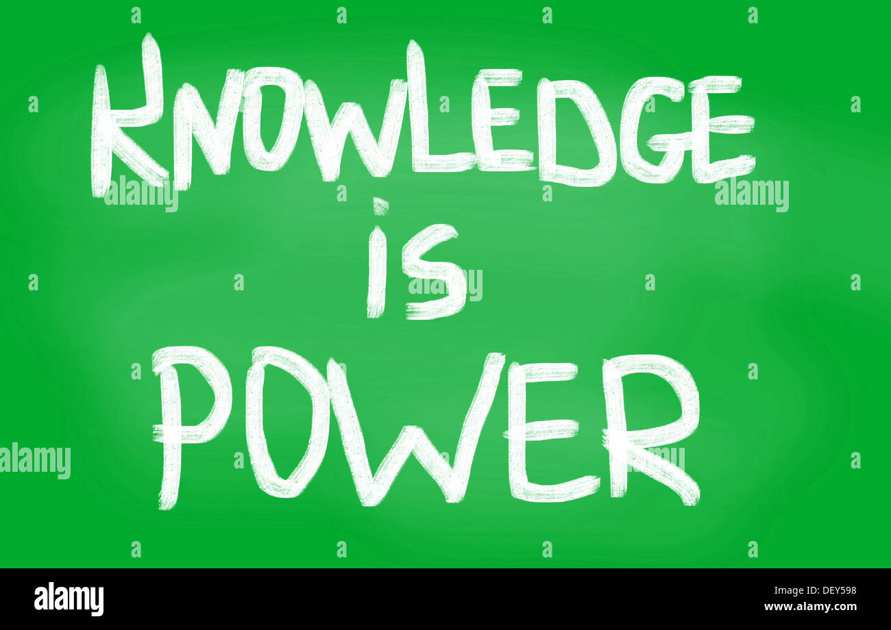 knowledge is power Stock Photo - Alamy