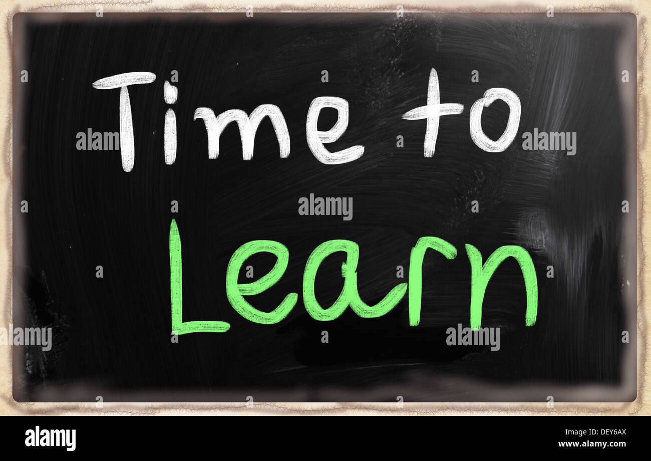 Time to Learn concept Stock Photo - Alamy