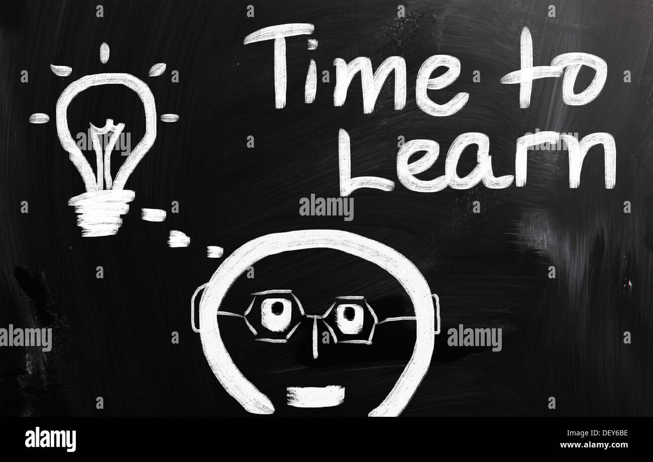 Time to Learn concept Stock Photo - Alamy Time to Learn concept Stock Photo - Alamy