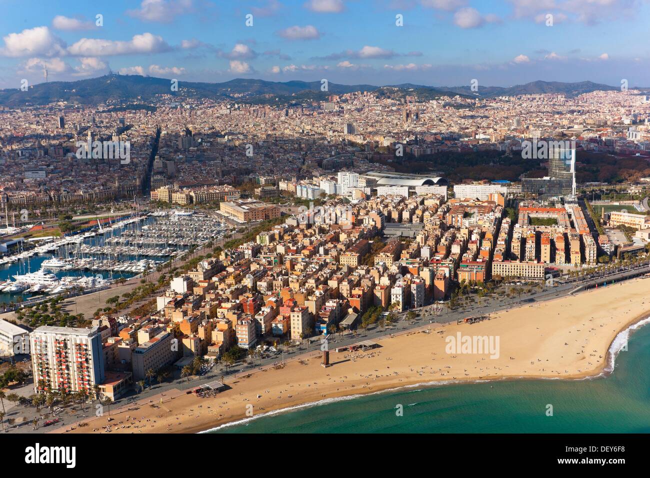 Barcelona overview hi-res stock photography and images - Alamy