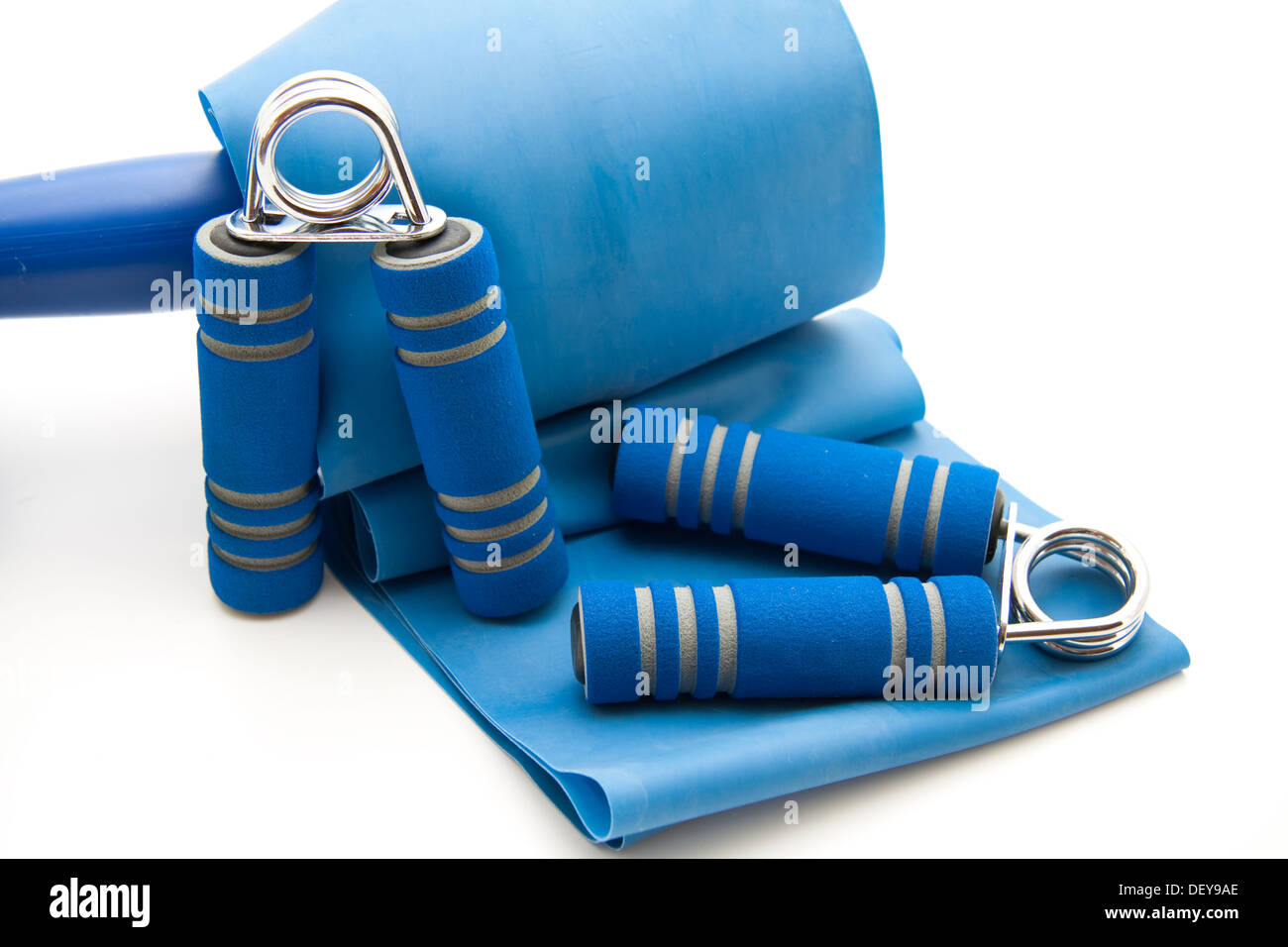 Arm Dumbbell with Finger Dumbbell and Gymnastics Tape Stock Photo - Alamy