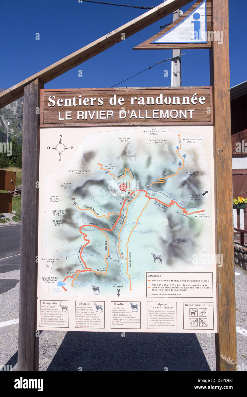 Allemont Isere Rhone Alps Alpes France Stock Photo - Alamy