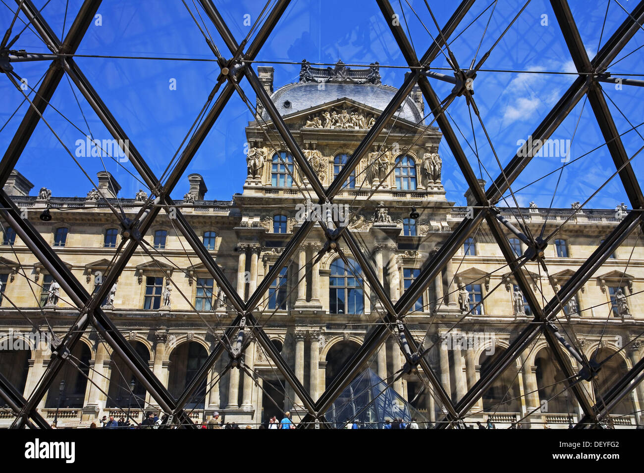 Louvre architecture inside hi-res stock photography and images - Alamy