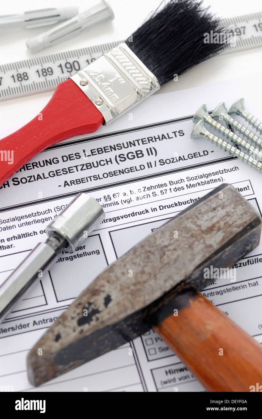 Work tools forms hi-res stock photography and images - Alamy