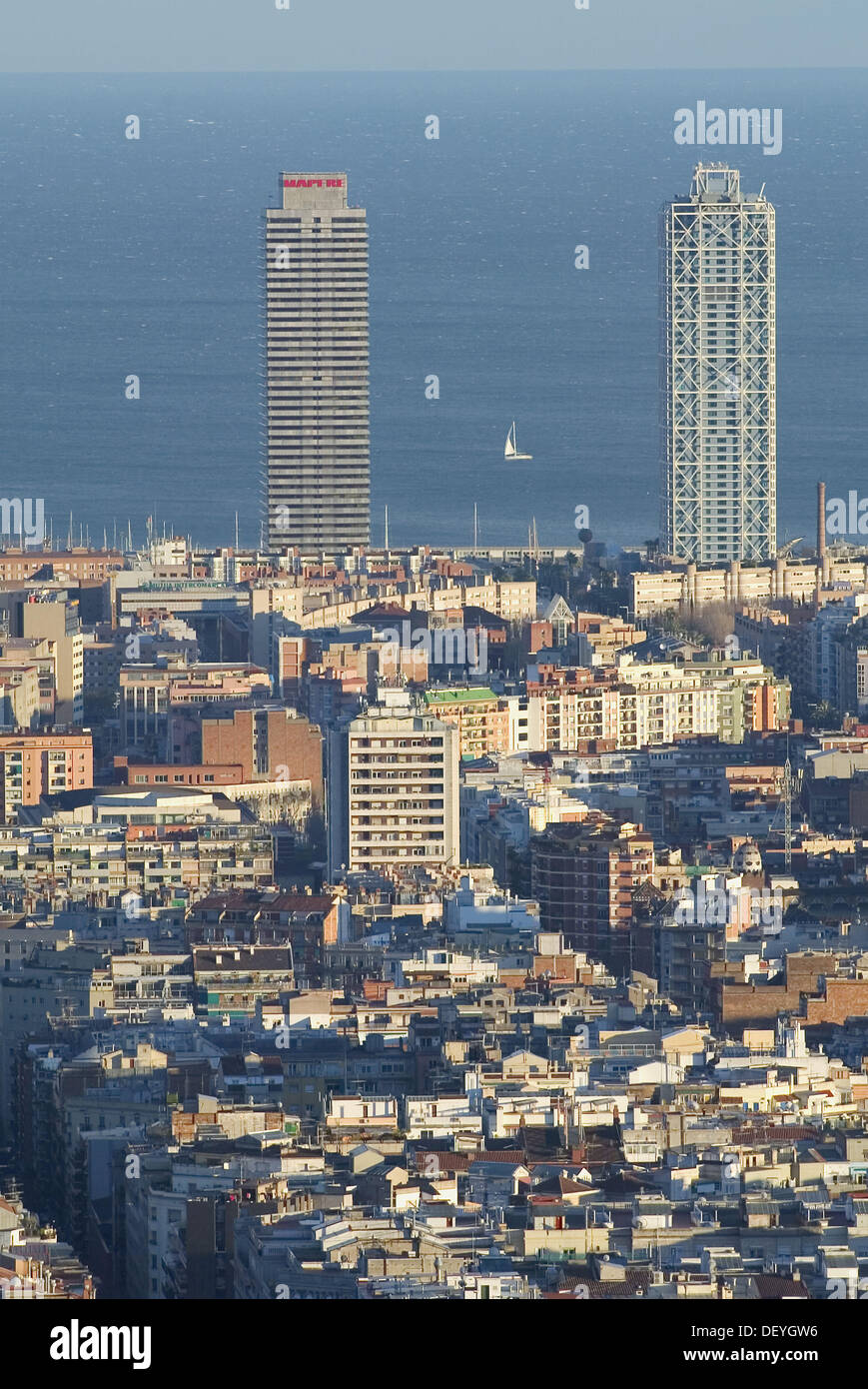 Mapfre Tower and Hotel Arts. Barcelona. Spain Stock Photo - Alamy