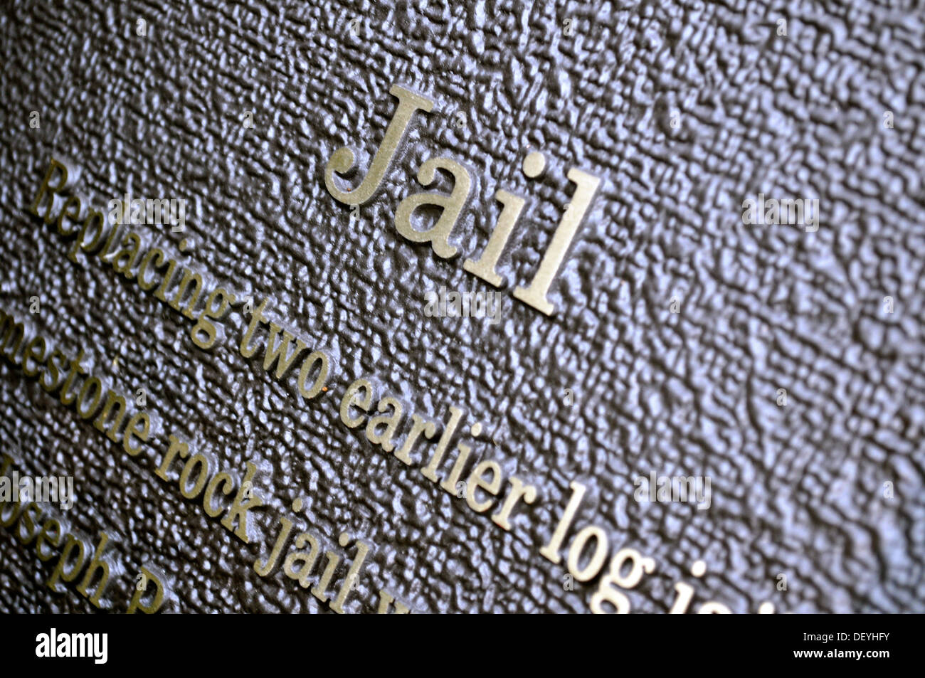 Jail sign hi-res stock photography and images - Alamy