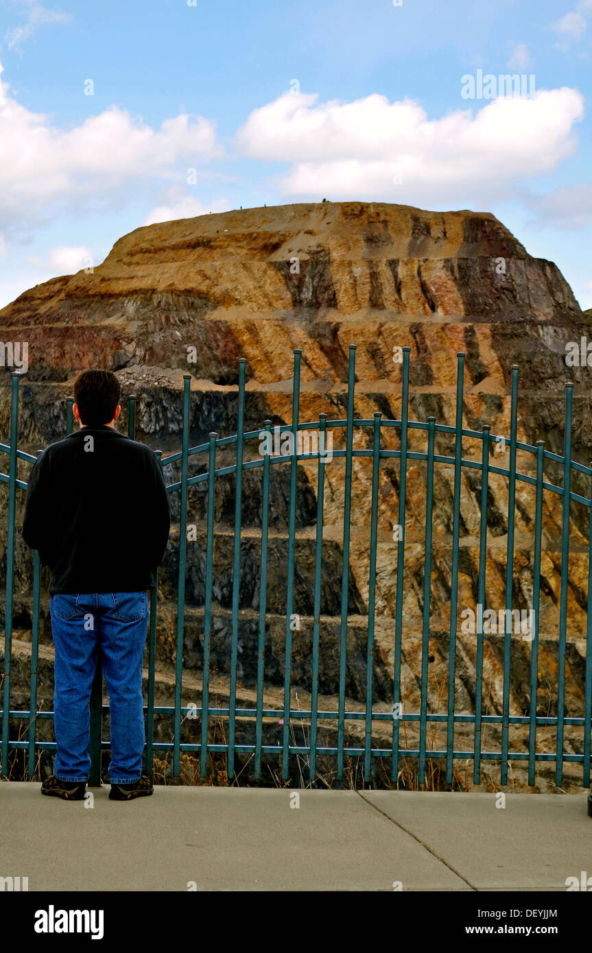 Viewing the Homestake Mine Stock Photo - Alamy