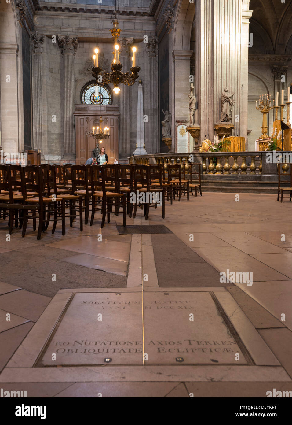 The Gnomon astronomical measurement device in the church of Saint ...