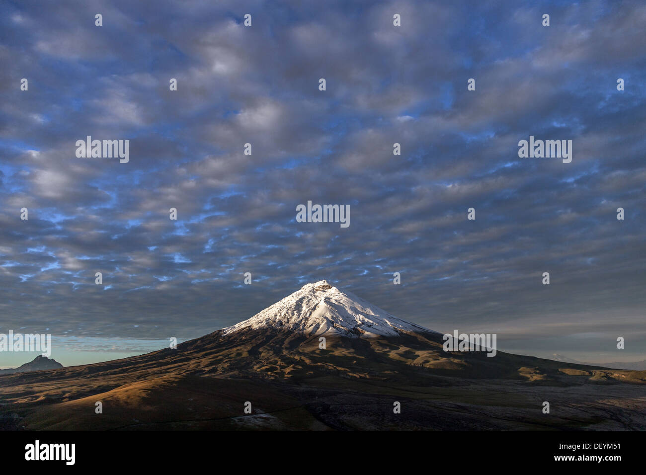 Cotopaxi volcano aerial shot Stock Photo - Alamy