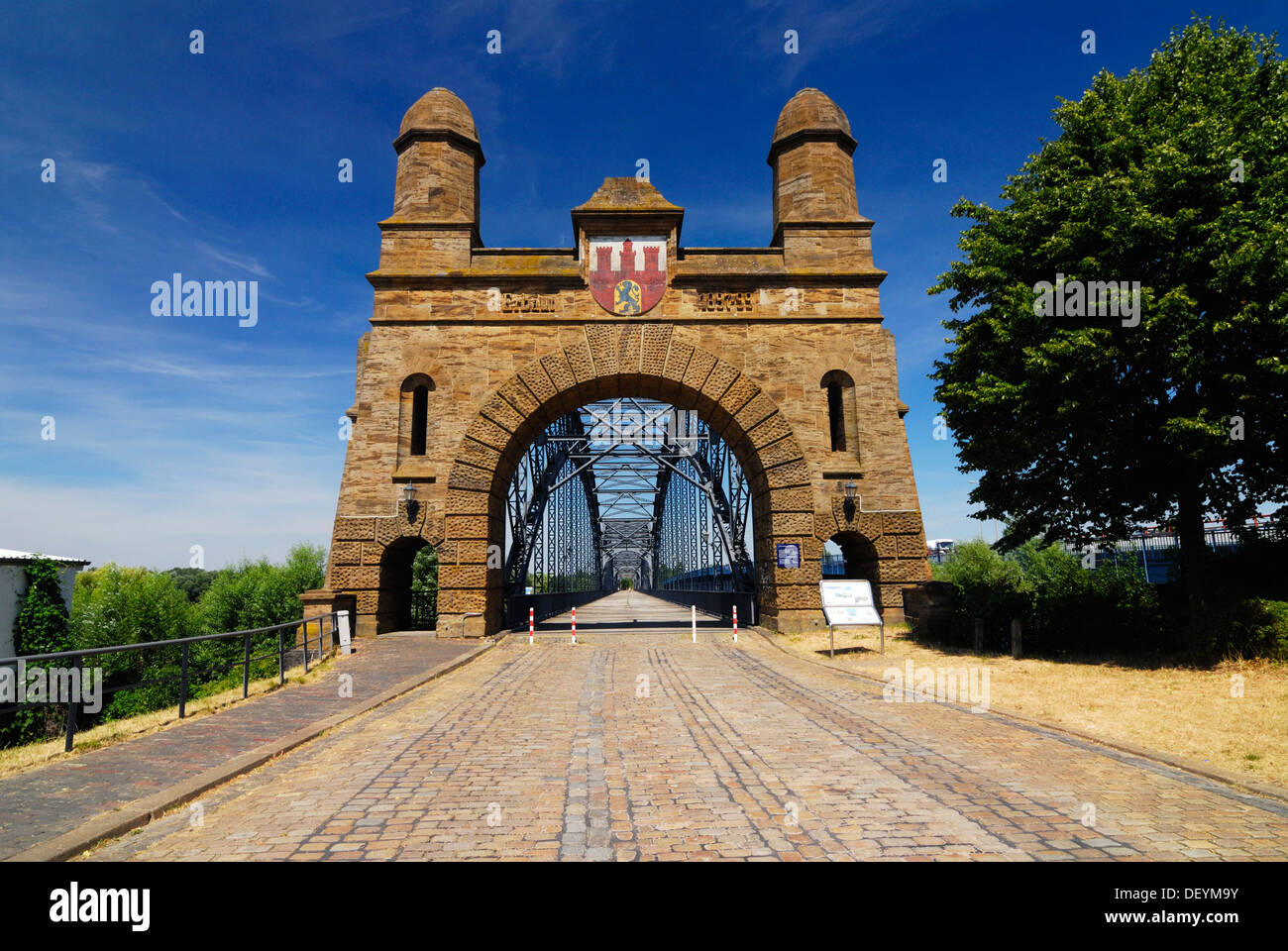 Old Elbe Bridge at Harburg, Hamburg Stock Photo - Alamy