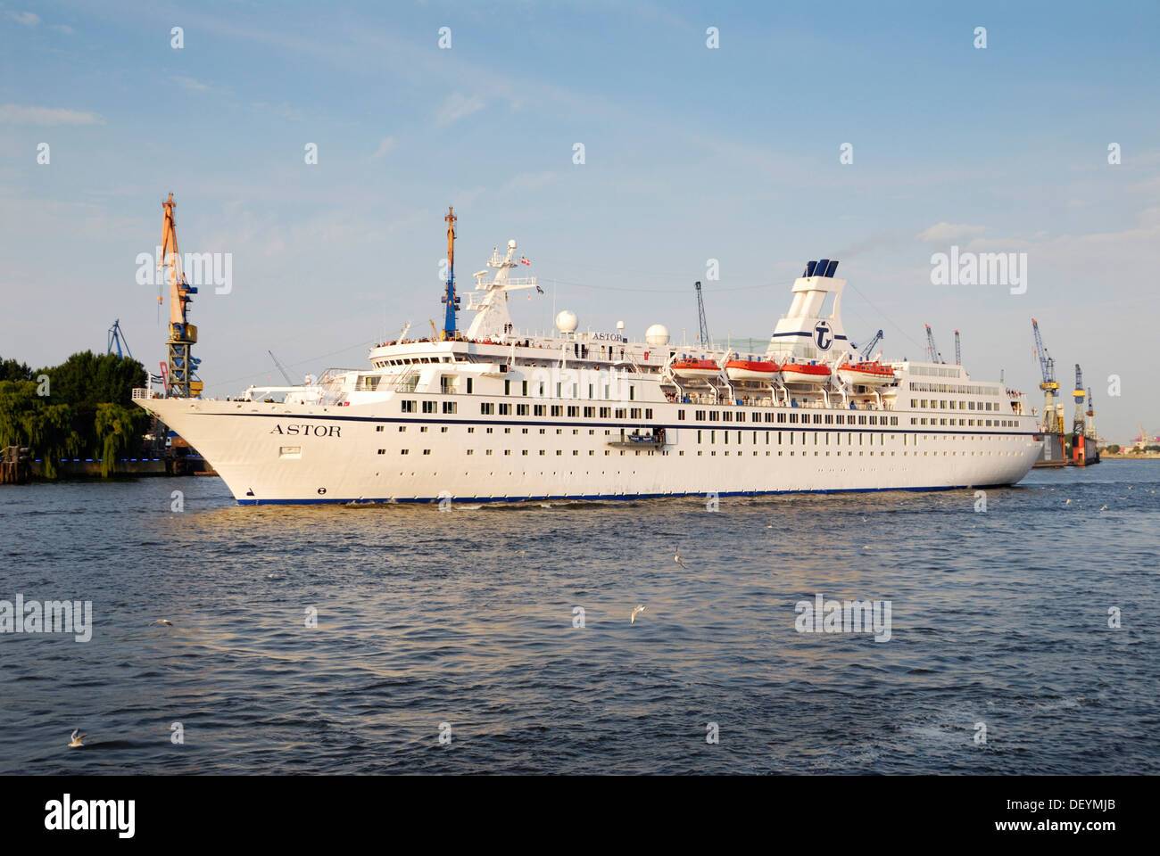 Cruise ship MS Astor at the Cruise Days in the port of Hamburg, Hamburg ...