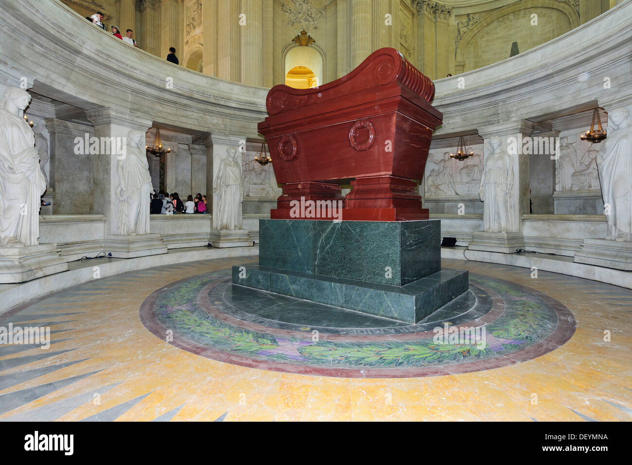 Tomb of Napoleon, Chapel of Saint-Louis-des-Invalides, Paris, Ile-de-France, France Stock Photo ...