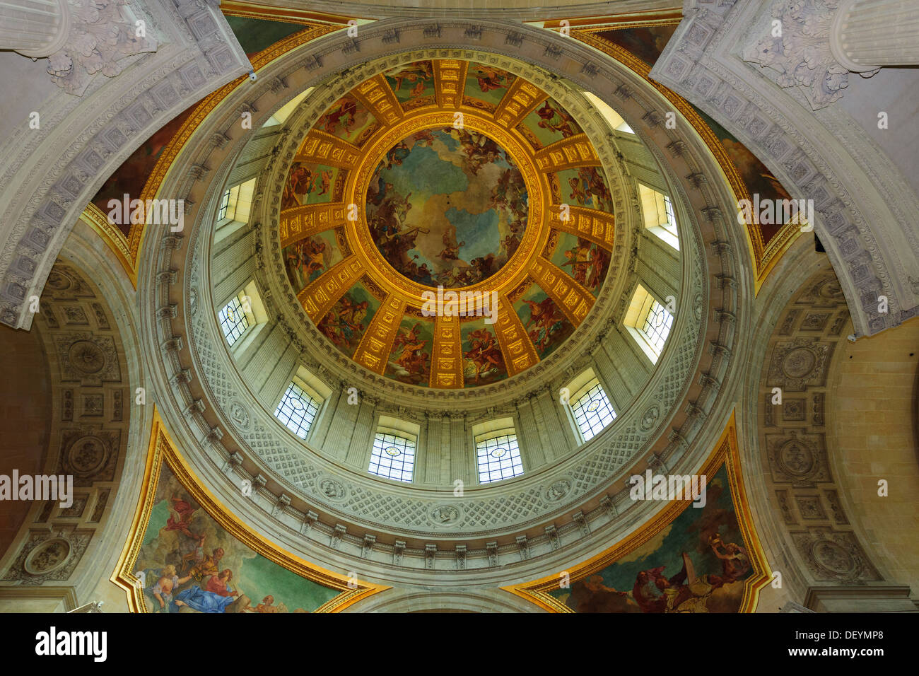 Dome of Les Invalides, Chapel of Saint-Louis-des-Invalides, Paris, Ile ...