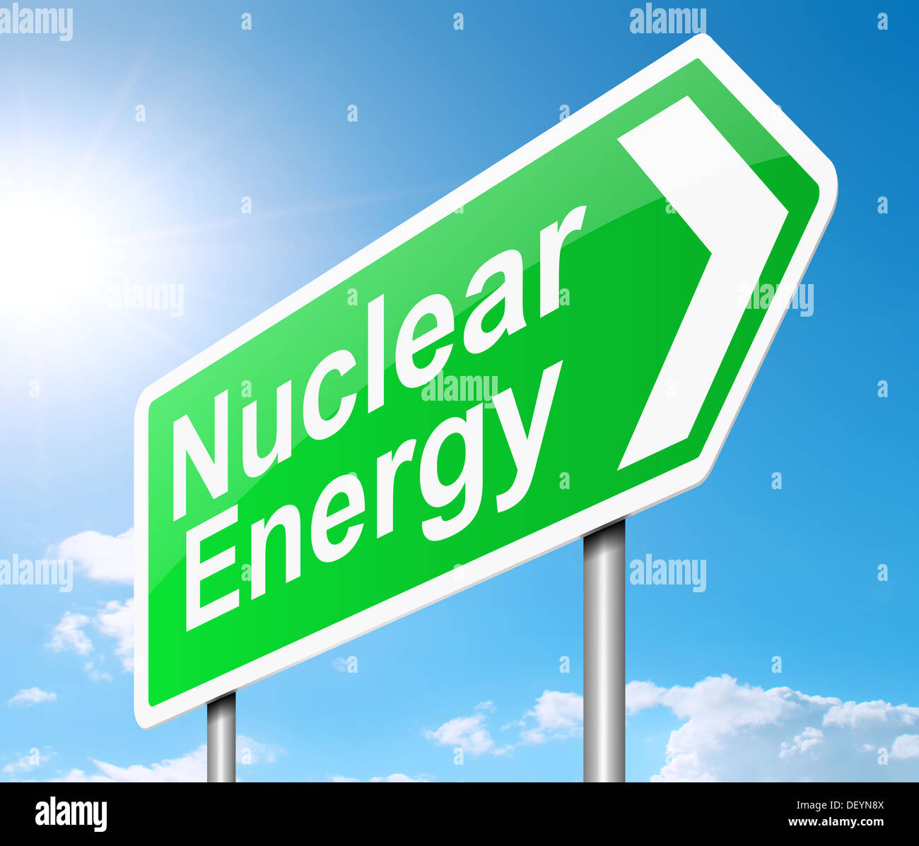 Nuclear energy sign Stock Photo - Alamy