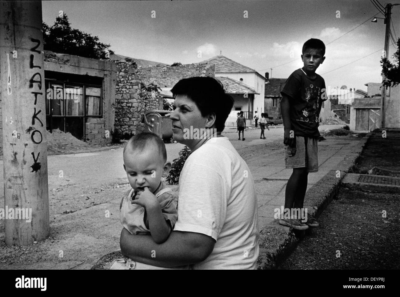 Children showing signs of trauma after the brutal Muslim Croat War ...