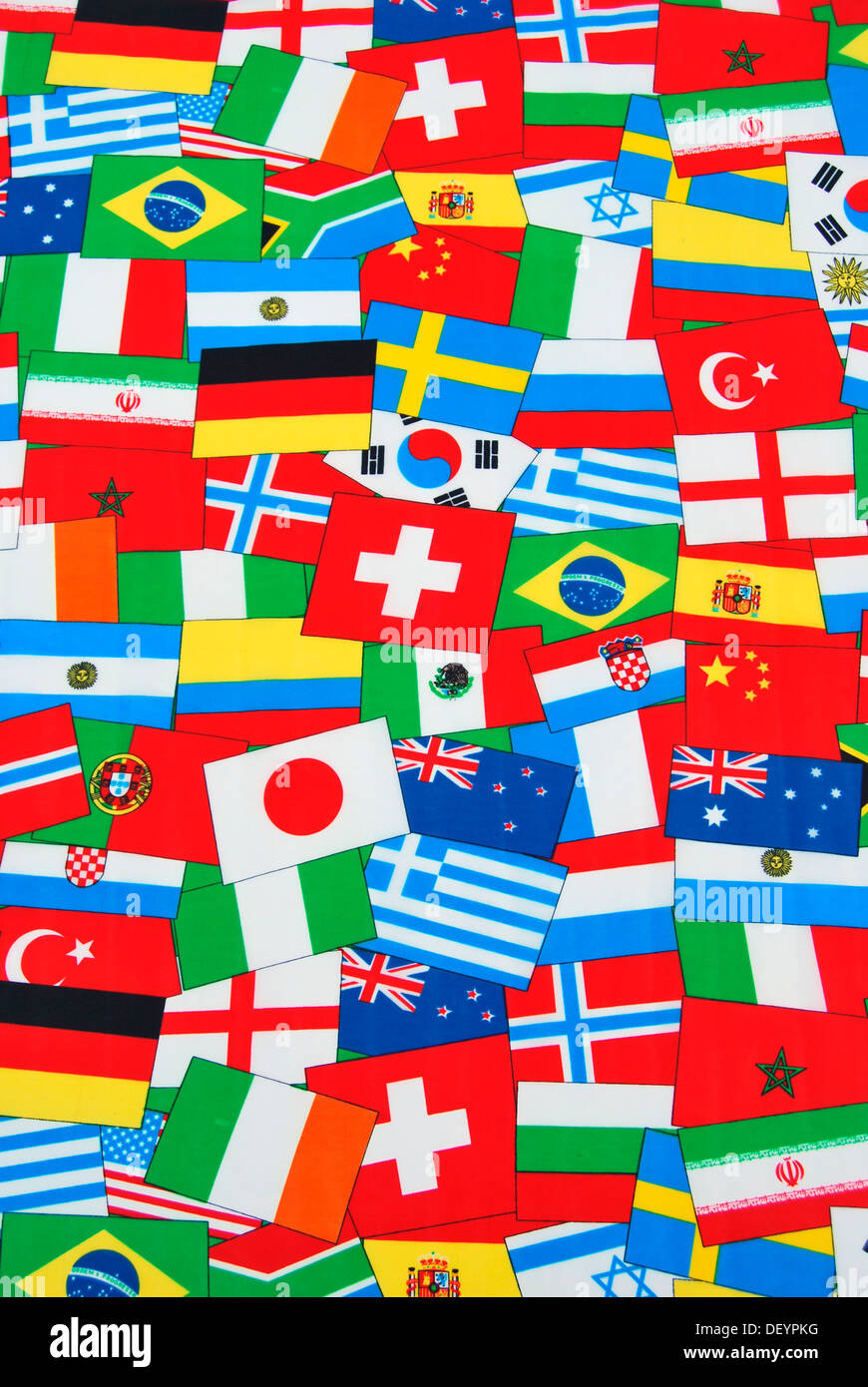 International flags, global, many Stock Photo - Alamy