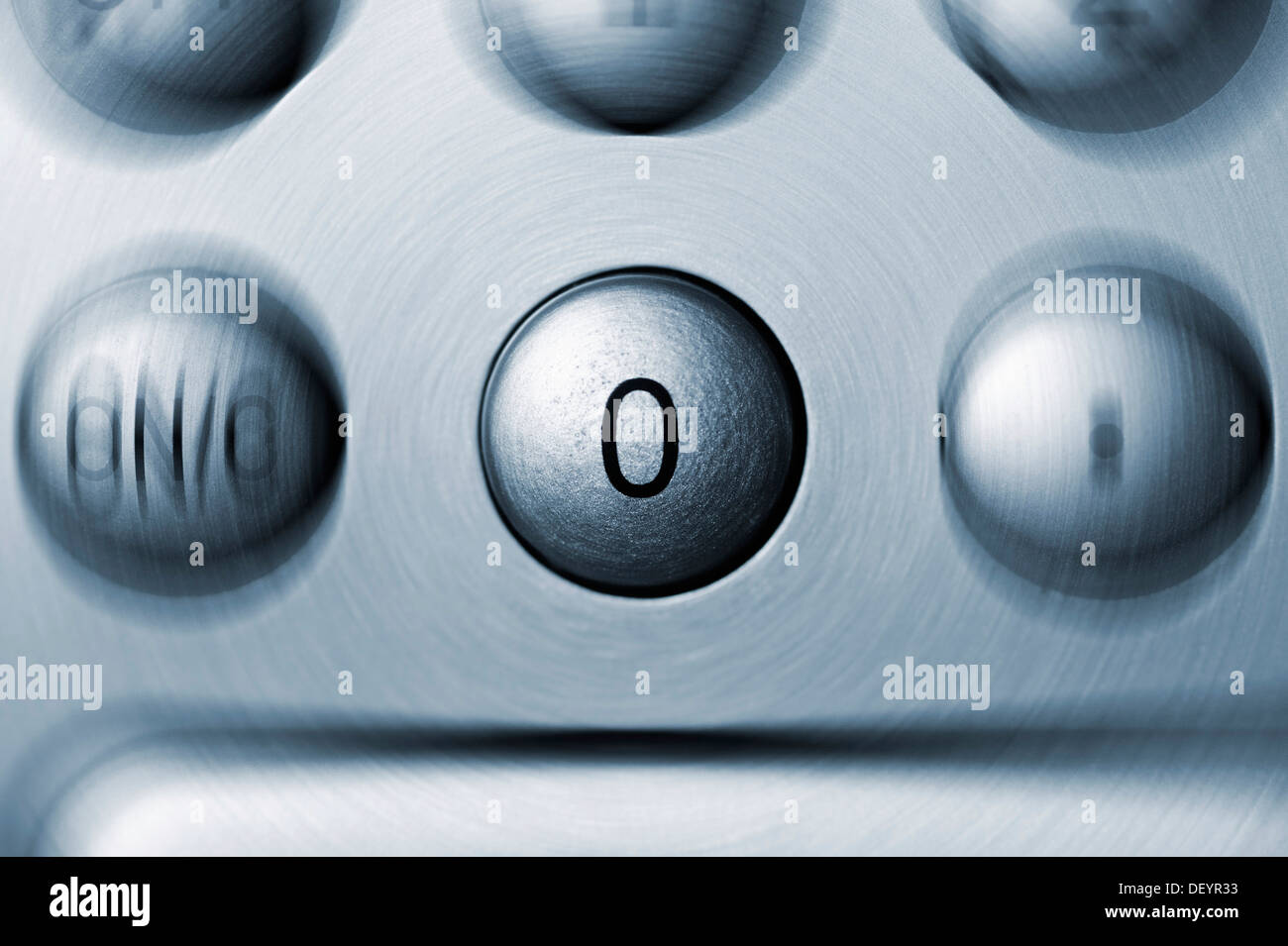 Zero key of a calculator Stock Photo - Alamy