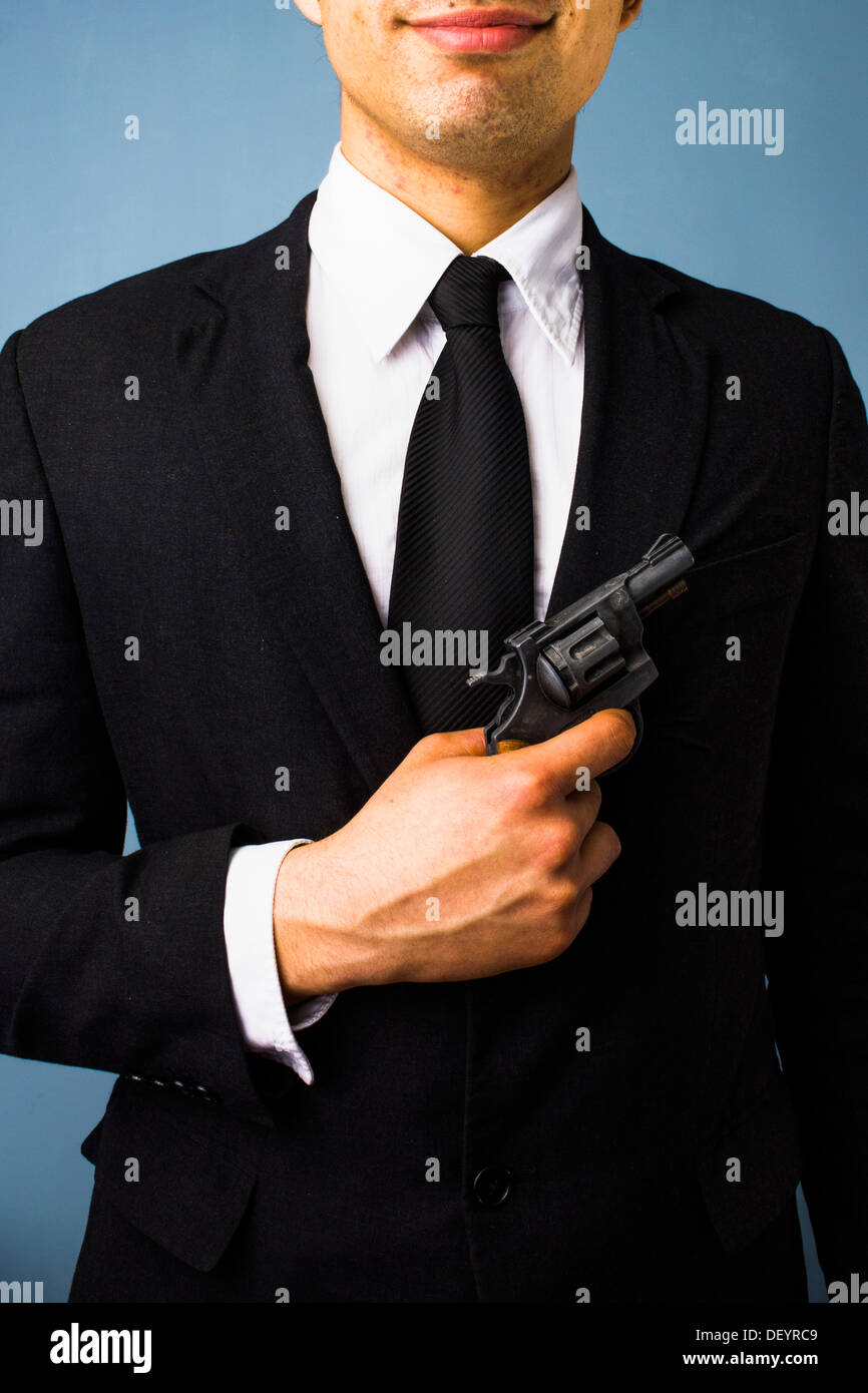 Man behind gun from hi-res stock photography and images - Alamy