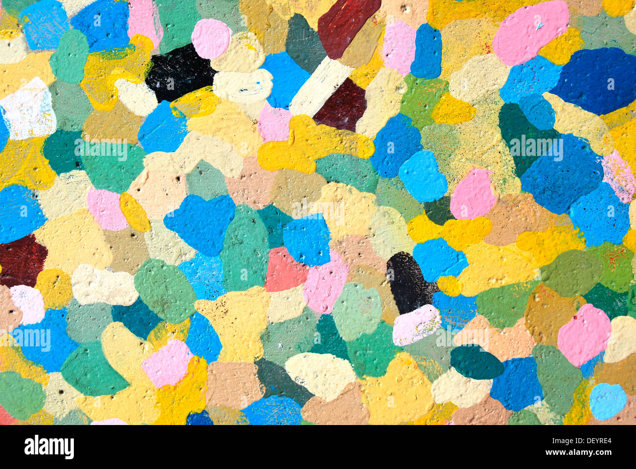 Wall, splotches of color, brush strokes Stock Photo - Alamy