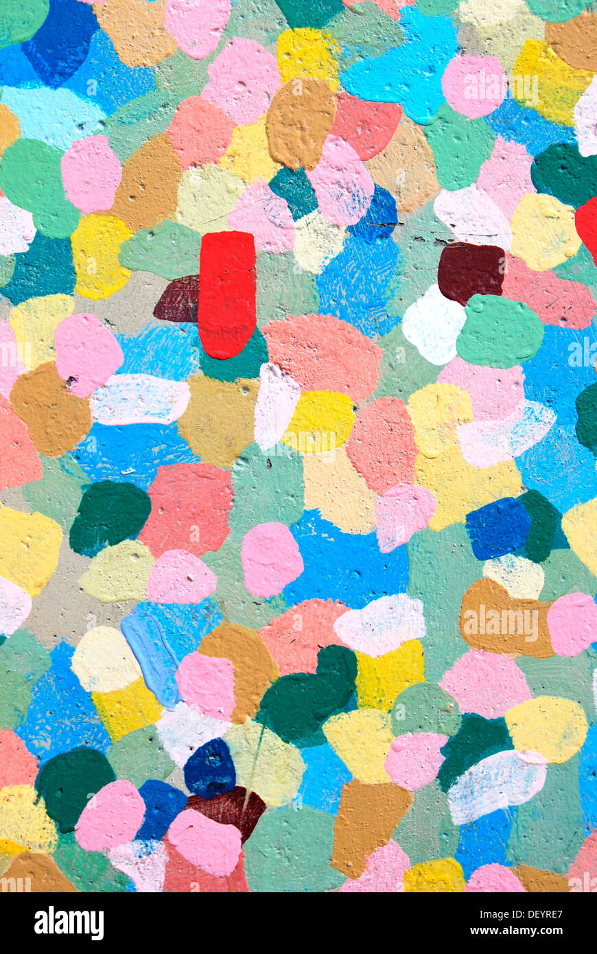 Wall, splotches of color, brush strokes Stock Photo - Alamy