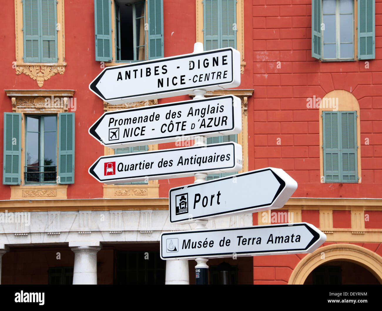 Nice Antibes Digne Nice Port Promenade des Anglais Stock Photo - Alamy