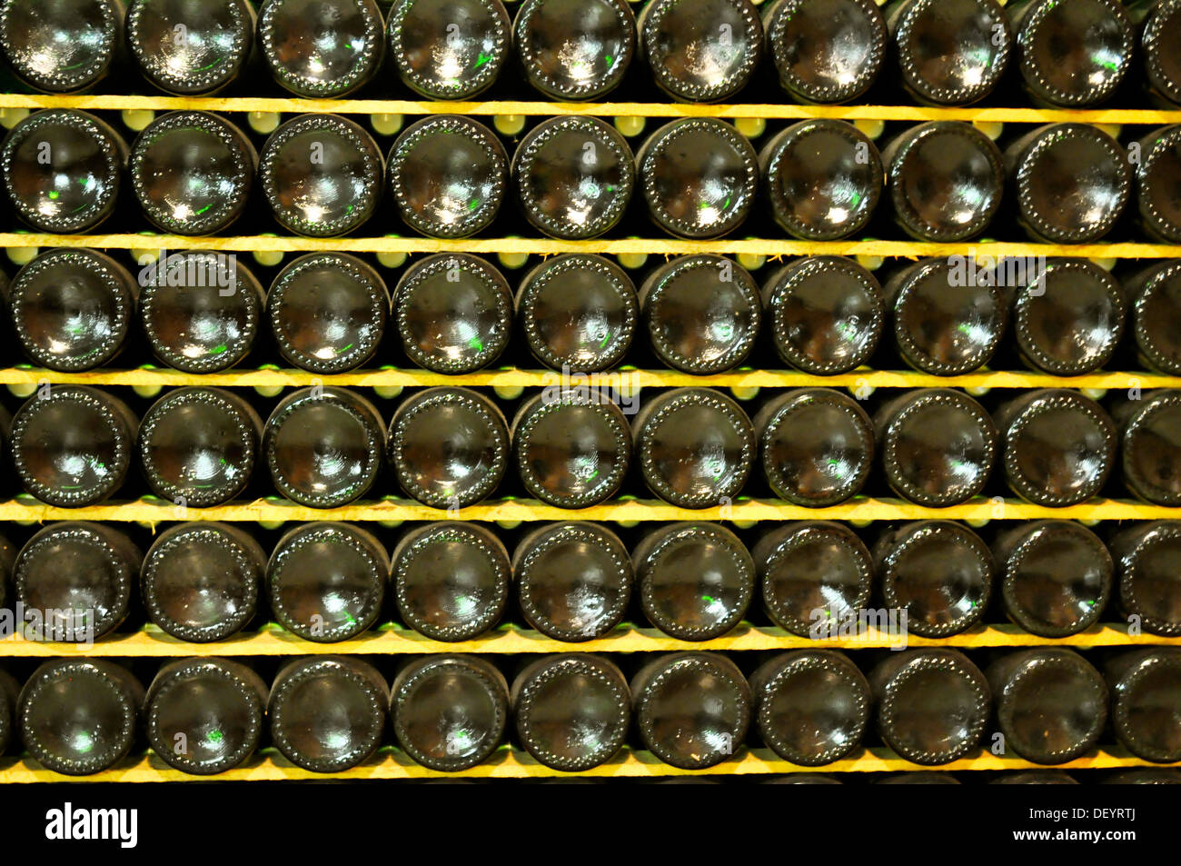 Wine Bottles Perspective Stock Photo - Alamy