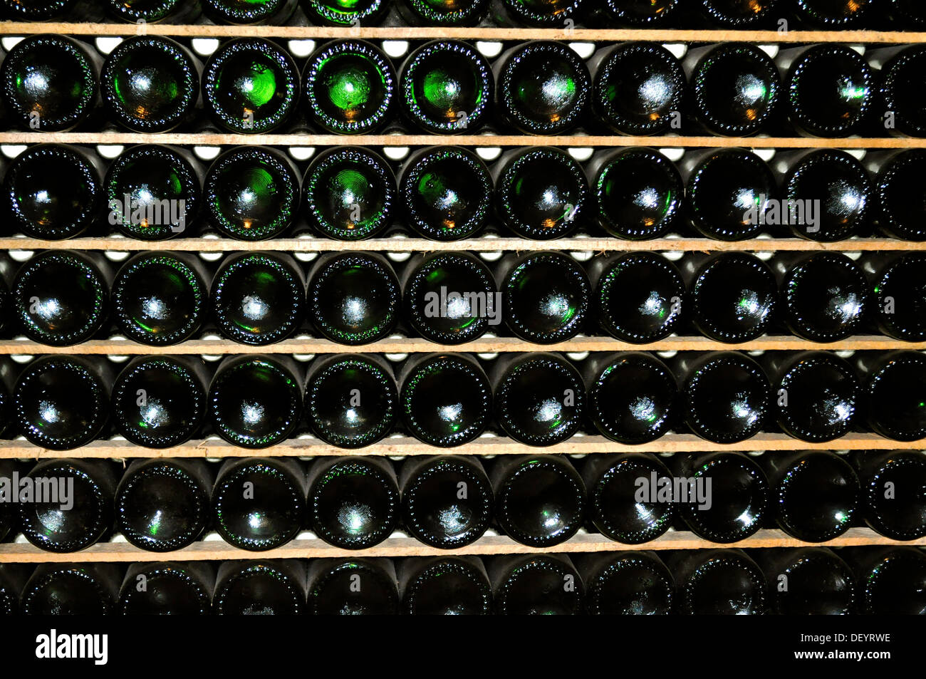 Wine Bottles Perspective Stock Photo - Alamy