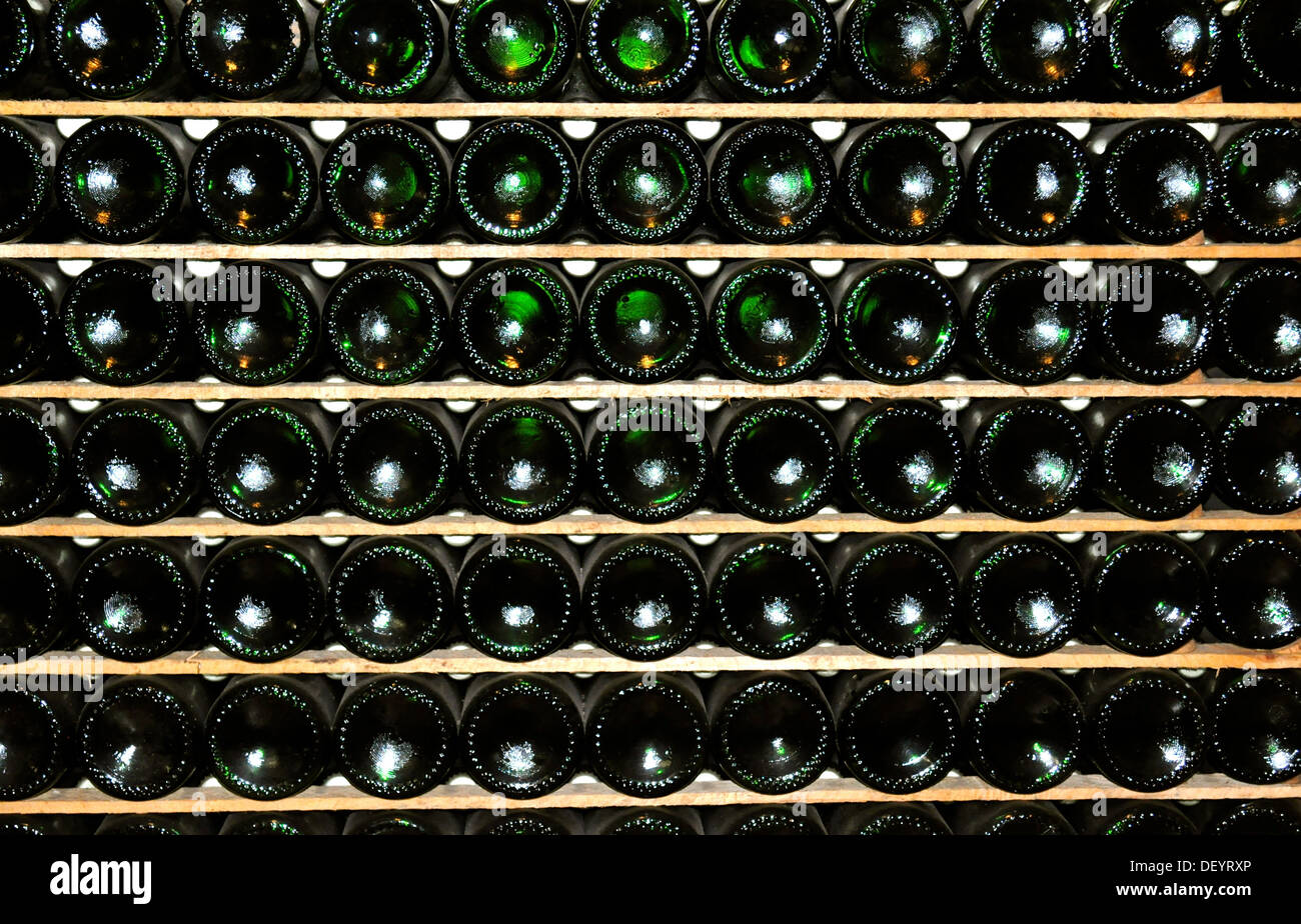 Wine Bottles Perspective Stock Photo - Alamy