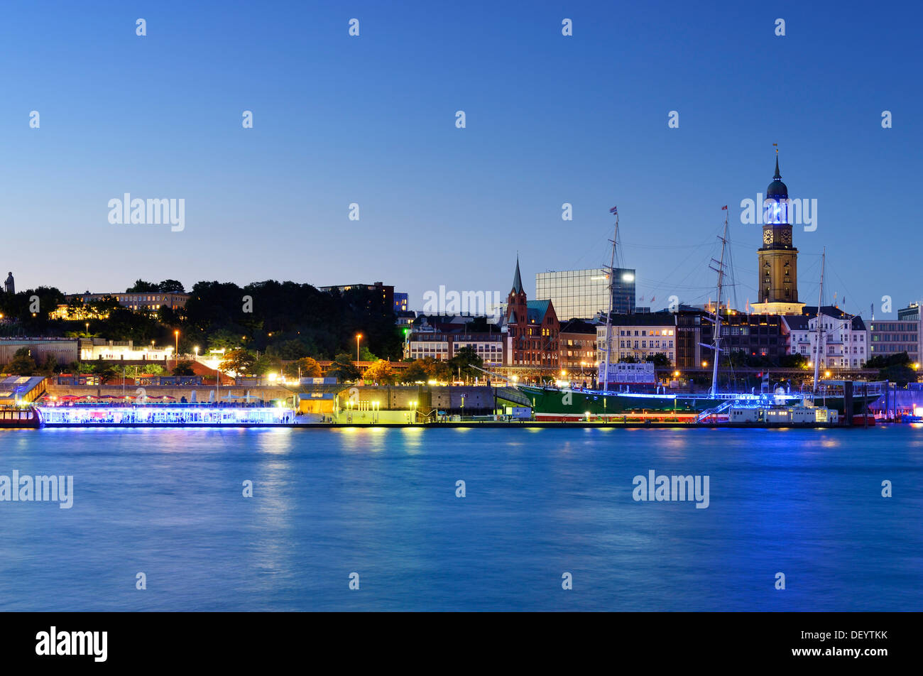 St. Michaelis Church, Michel, harbour shore and "Blue Port ...