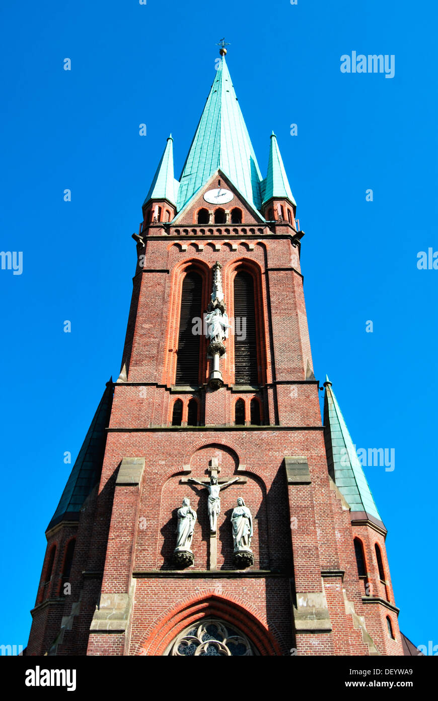 St. Lamberti-Kirche church, Gladbeck, Ruhrgebiet region, North Rhine ...