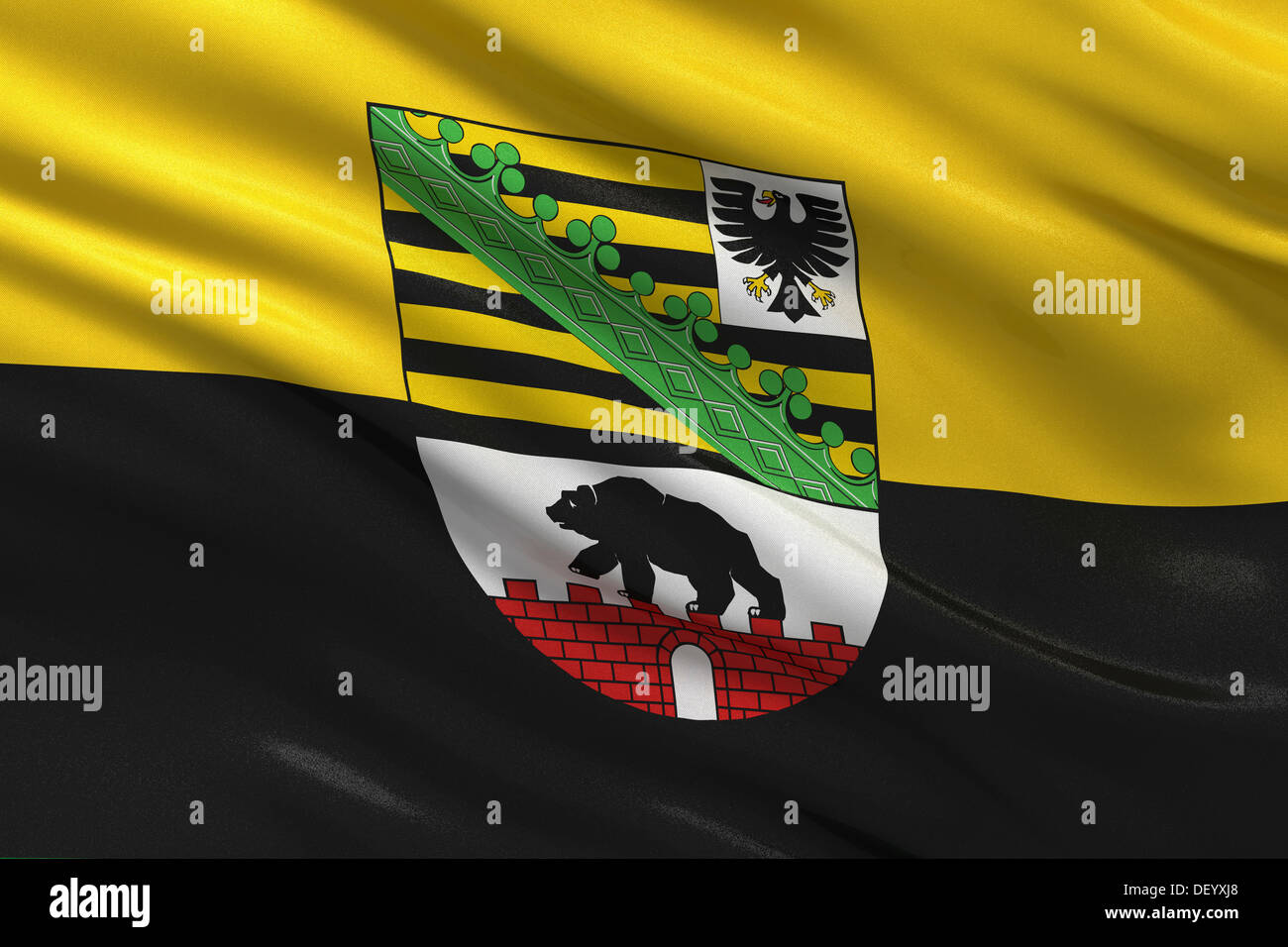 State flag of Saxony-Anhalt Stock Photo - Alamy