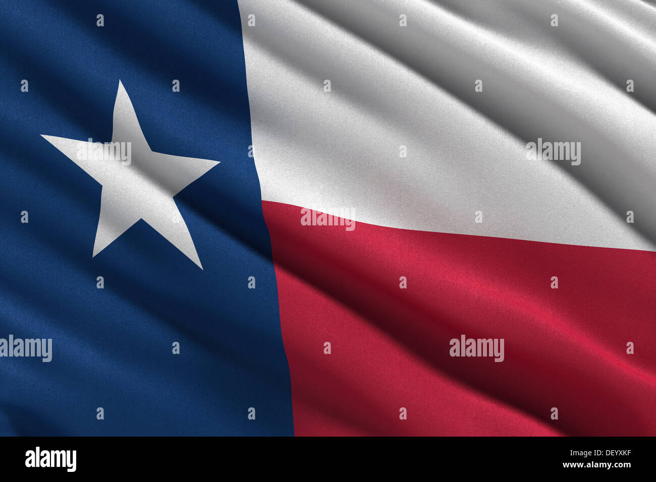 Flag of Texas flying in the wind Stock Photo - Alamy