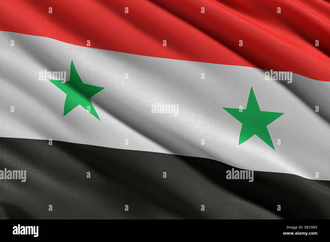 National flag of Syria Stock Photo - Alamy