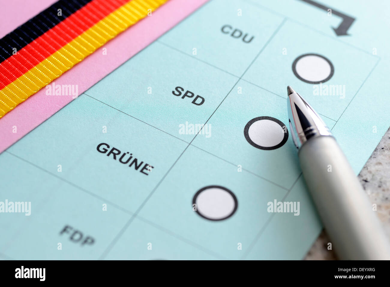 Electoral slip of paper hi-res stock photography and images - Alamy