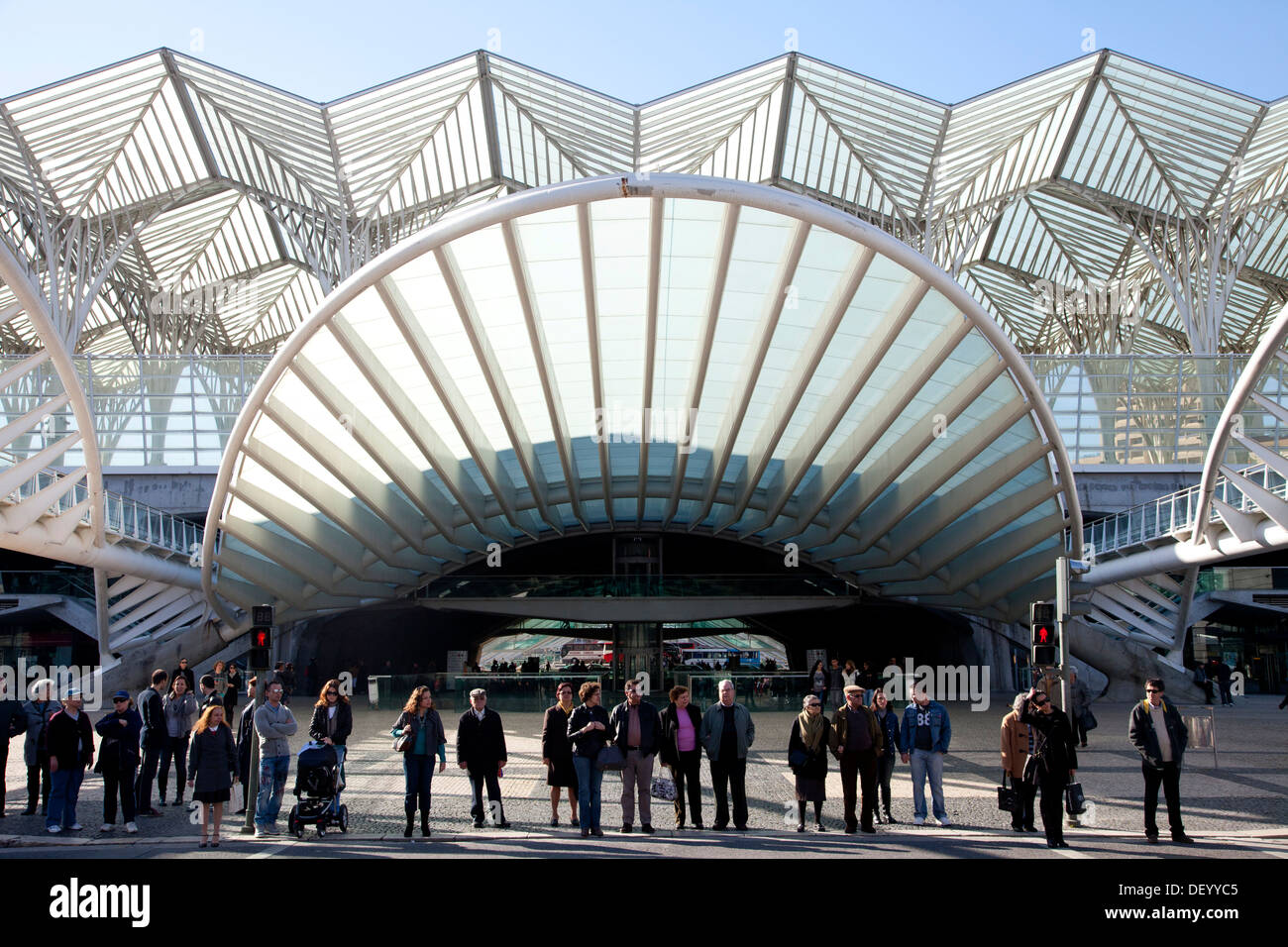 Orient Station, built by Calatrava, Lisbon, Portugal, Europe Stock ...