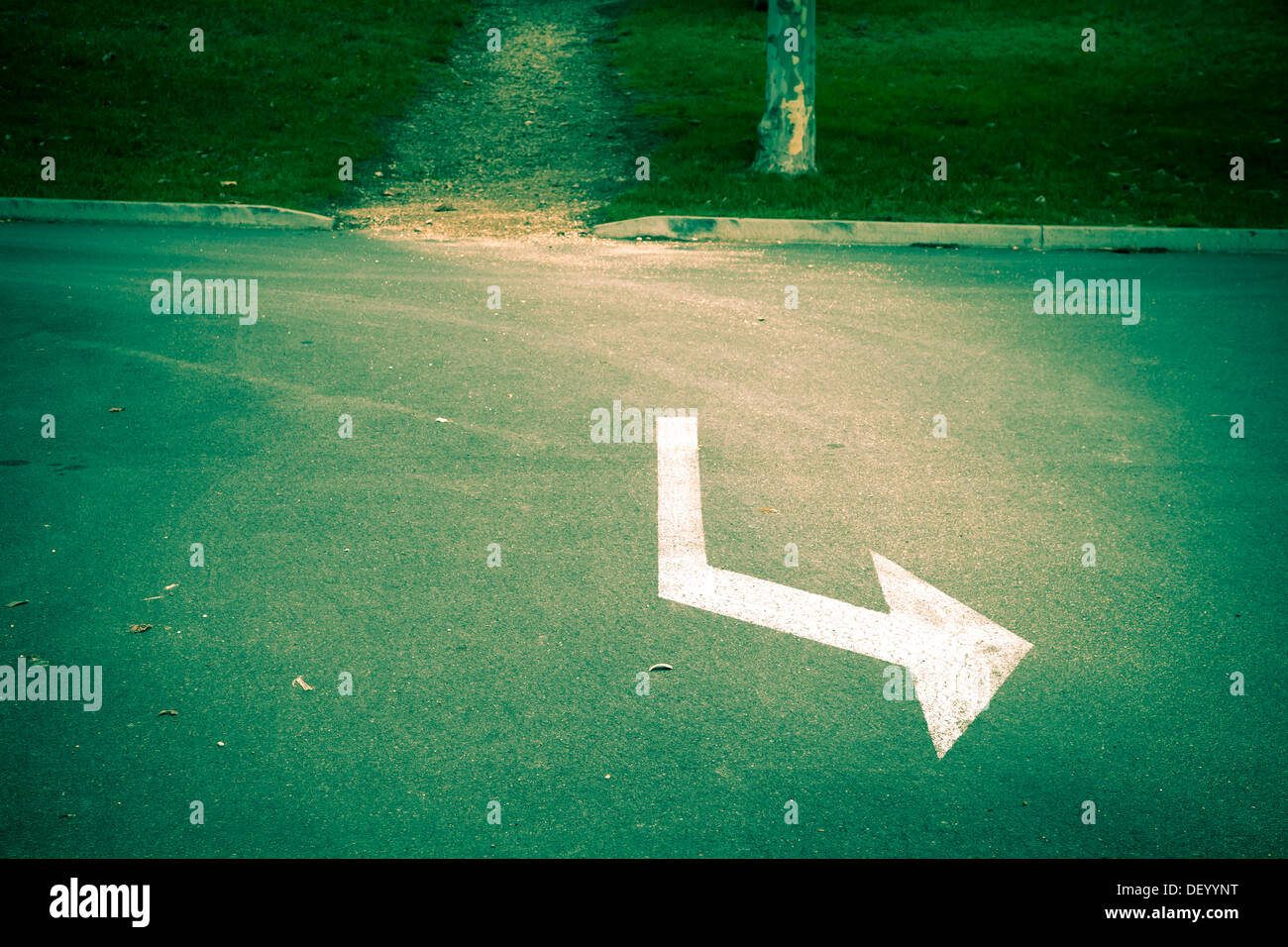 Arrow, road marking, France, Europe Stock Photo - Alamy