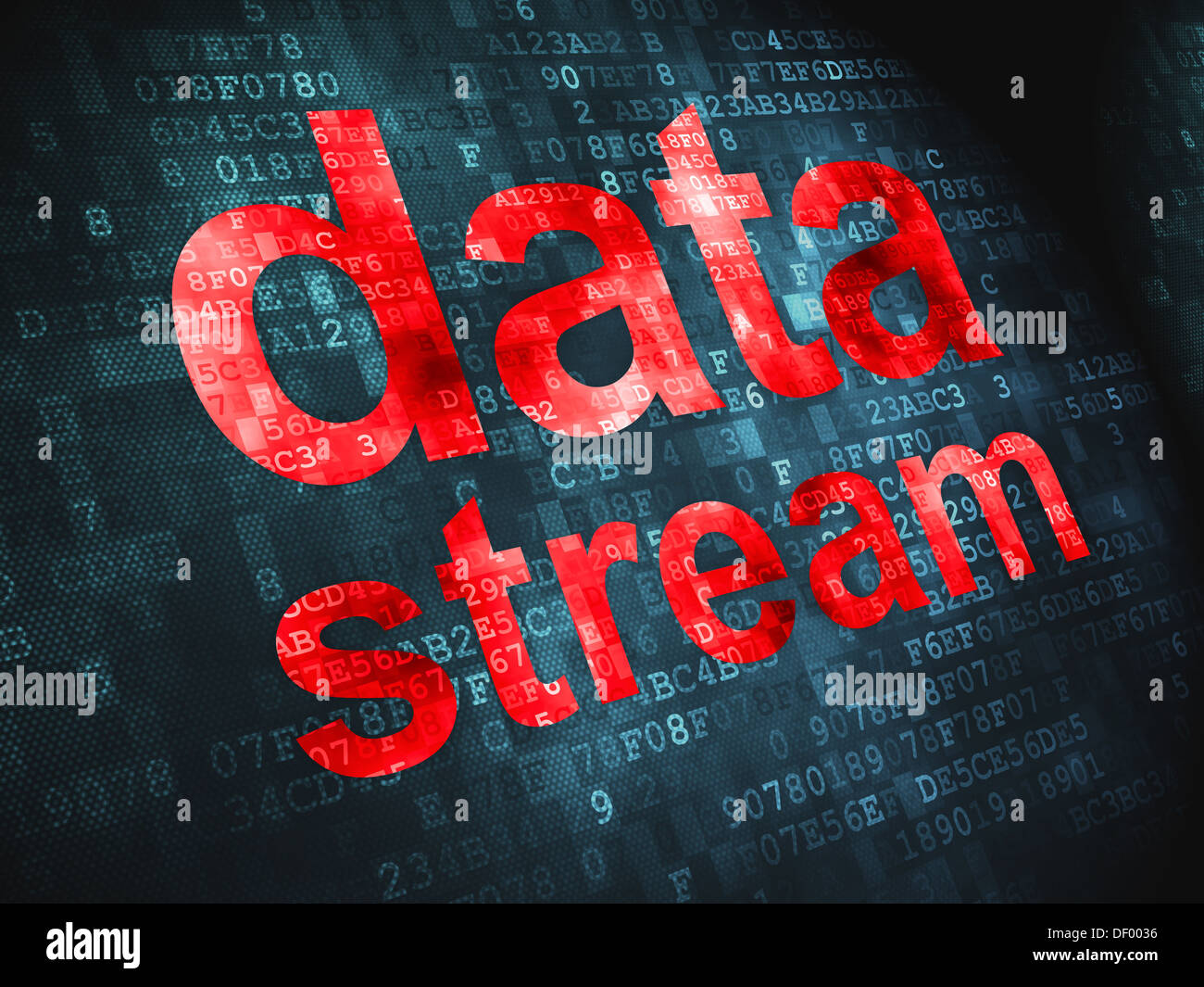 Information concept: Data Stream on digital background Stock Photo - Alamy
