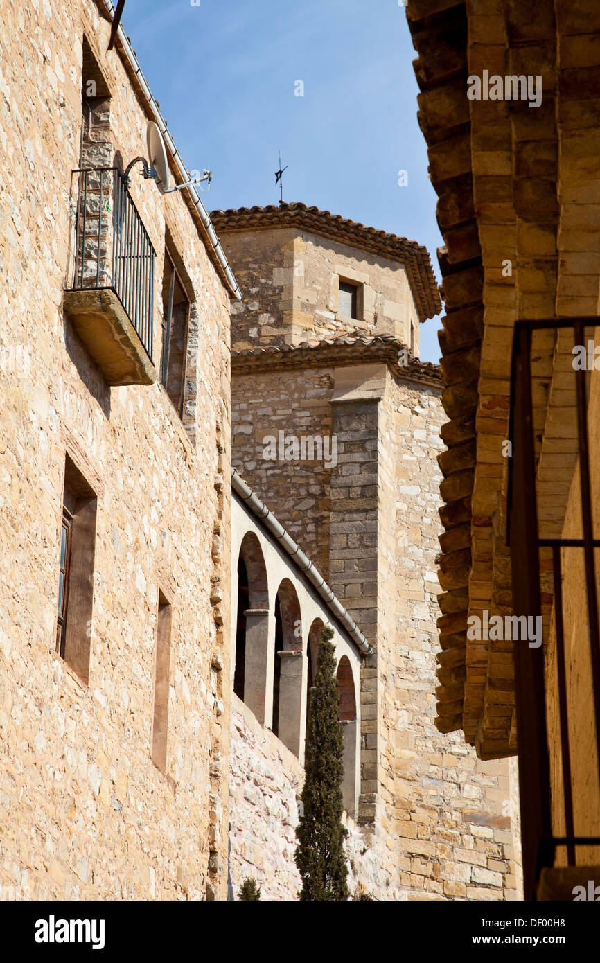 Church of Guimera, village of Guimera, Lleida, Catalonia, Spain, Europe ...