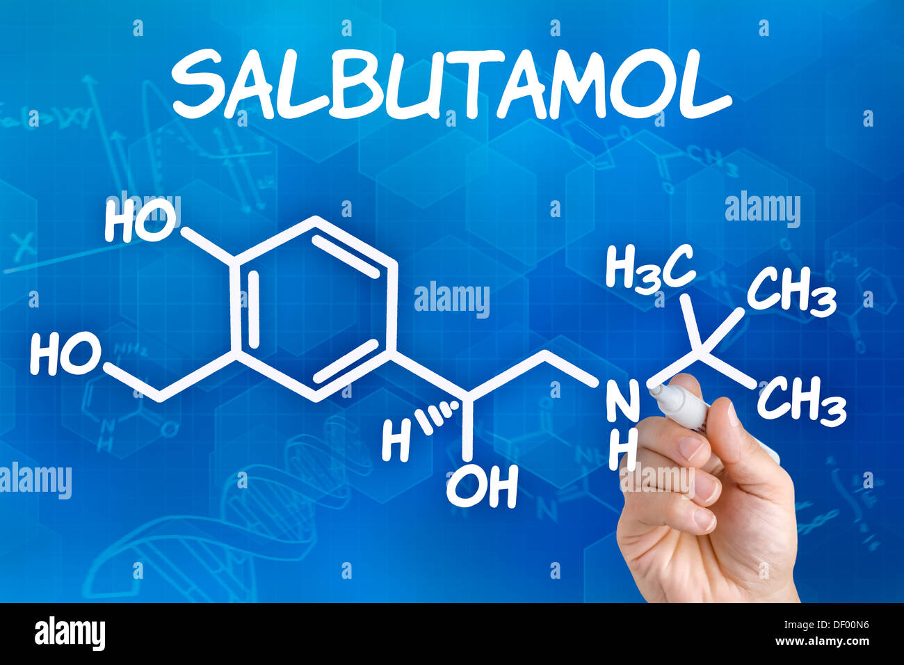 Chemistry chemical formula salbutamol hi-res stock photography and ...