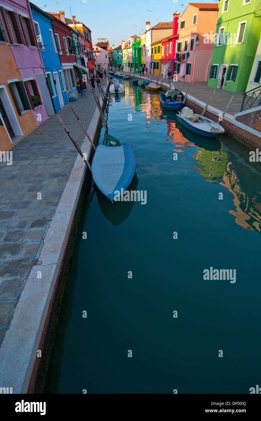 Italy Venice Burano island with traditional colorful houses Stock Photo - Alamy