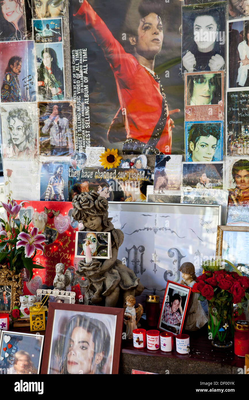 Michael Jackson memorial at the Bayerischer Hof Hotel, Munich, Bavaria ...