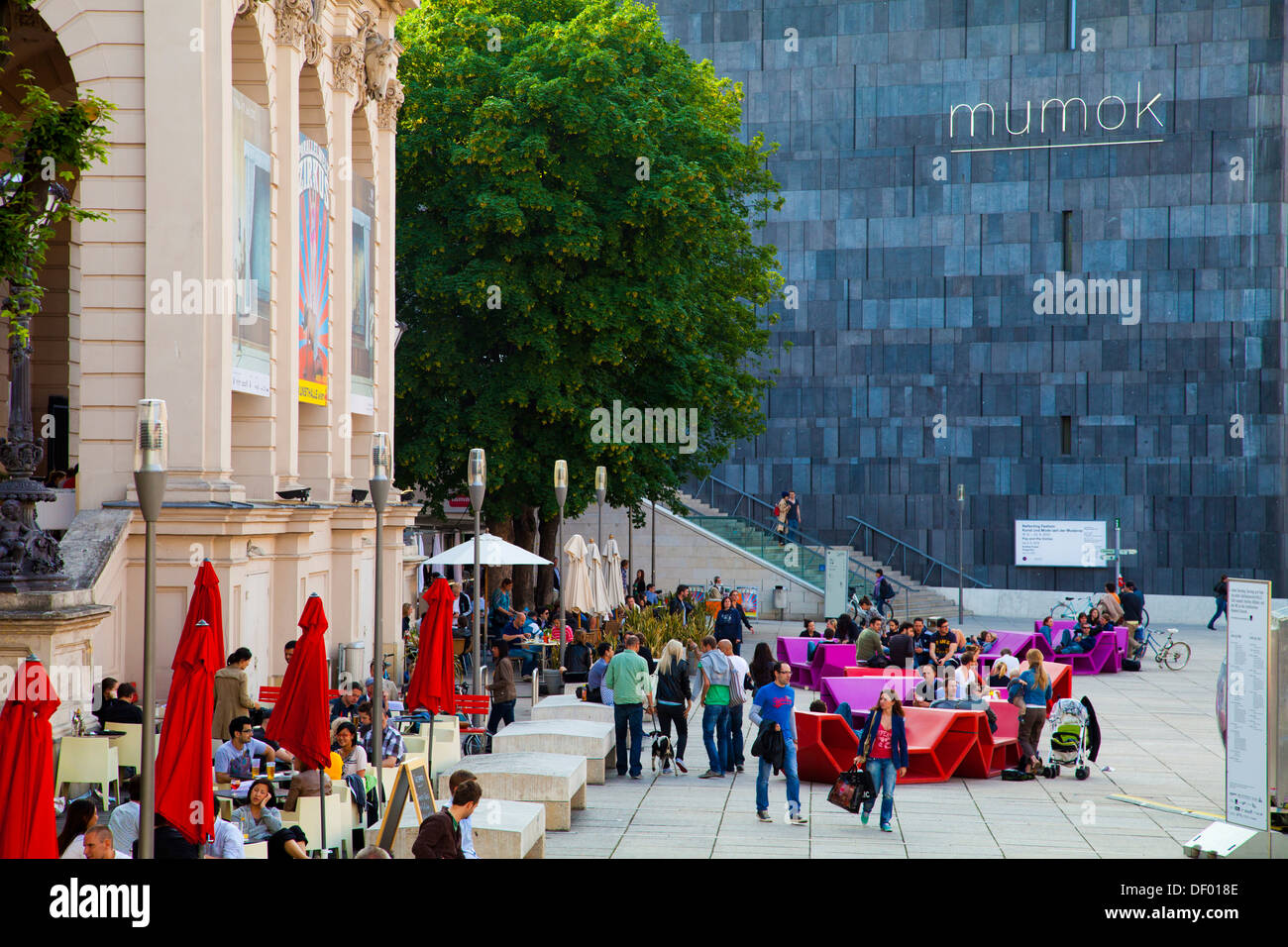 Museumsquartier cultural area, Vienna, Austria, Europe Stock Photo - Alamy
