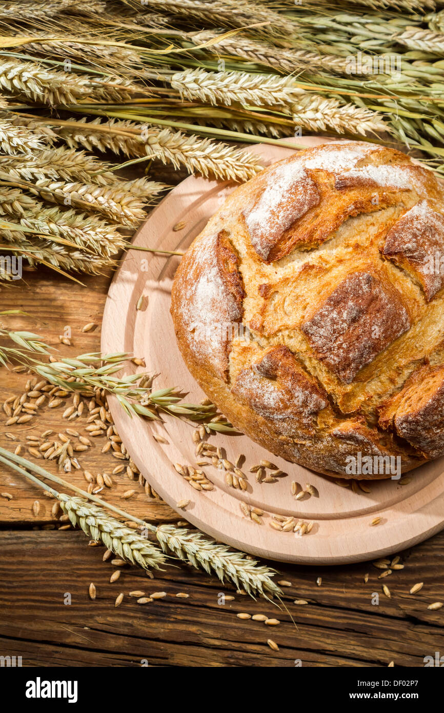 Country bread from a healthy grains Stock Photo - Alamy