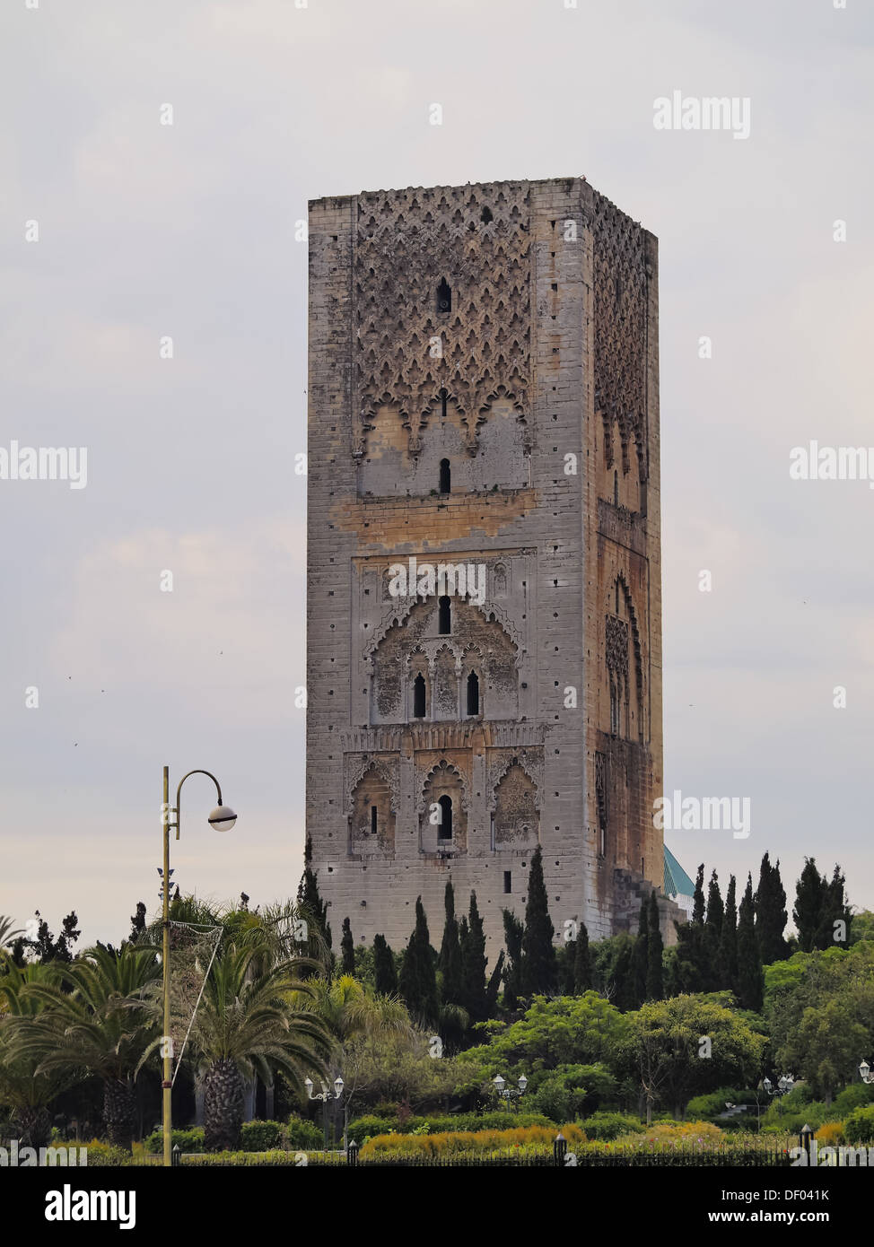 Hassan Tower - minaret of an incomplete mosque in Rabat, Morocco ...